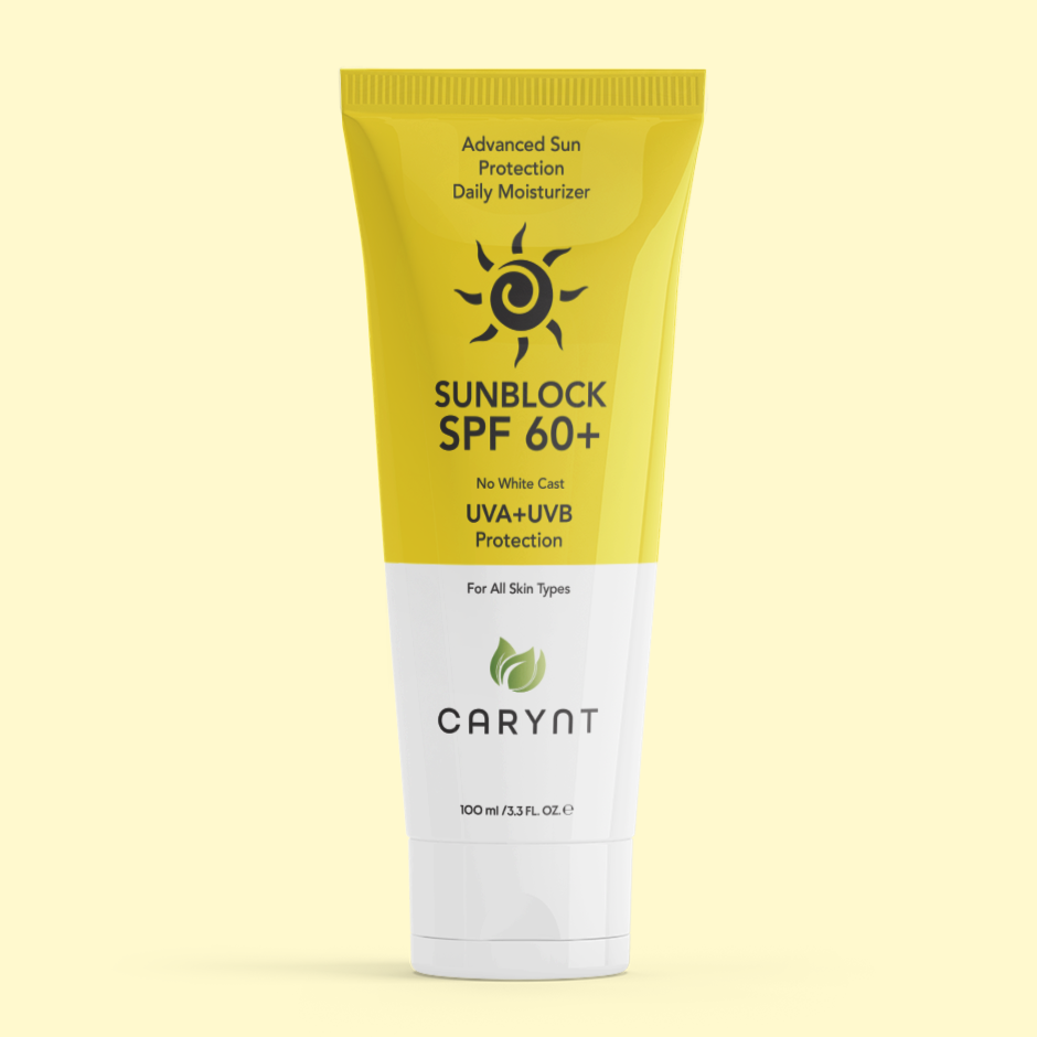 Sunblock SPF 60+ | Advanced Sun Protection & Daily Moisturizer - 100ml – Carynt